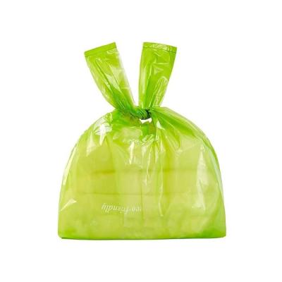 China Compostable Baby Nappy Sacks Corn Starch Scented Disposable Diaper Bags for sale