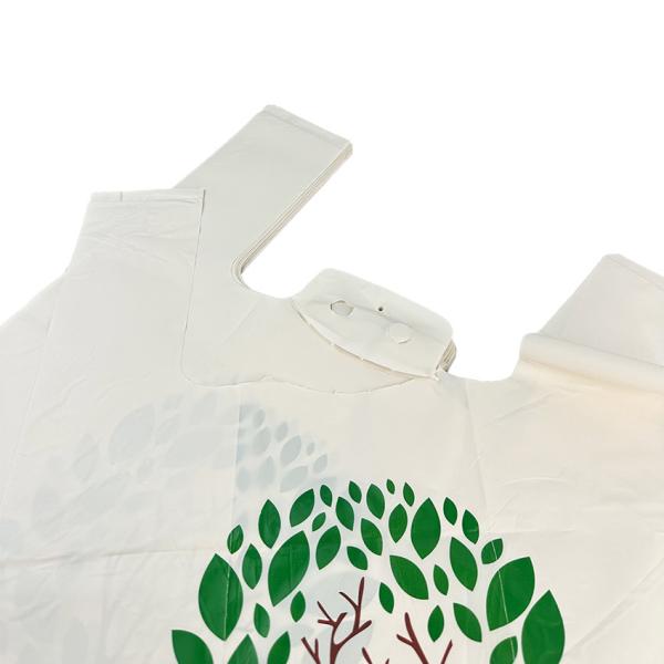 Quality Custom printed Certified Compostable Biodegradable plastic Carry Bags for sale