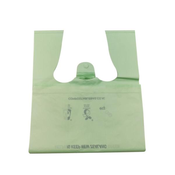 Quality Durable Compostable Carry Bags Cornstarch Based Eco Friendly For Groceries for sale