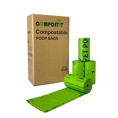 중국 콤포스트 가능한 개똥 봉지, 누출 방지, 향이 없는, 모든 개에게 적합합니다. 판매용