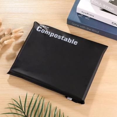 China Zwarte composteerbare postzakken Custom Poly Mailer Bags Geen chemicaliën Te koop