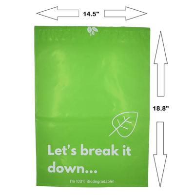 China Eco-vriendelijke composteerbare biologisch afbreekbare mailer verzending koerierszakken met op maat afgedrukt en logo Te koop