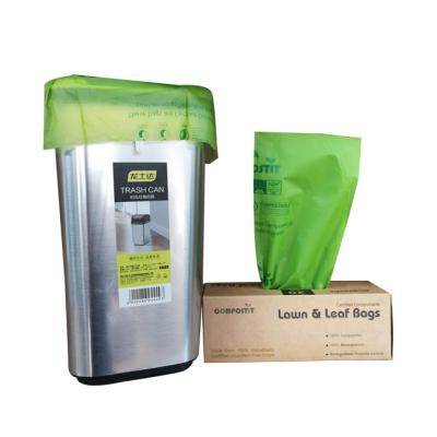 중국 소매용 배포장치와 함께 사용자 정의 가능한 콤포스타블 평면 상단 쓰레기 봉지 판매용