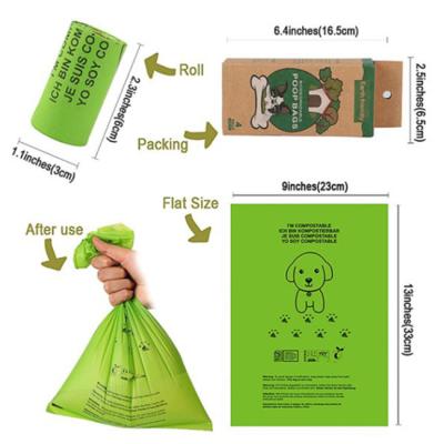 Cina Logo personalizzato Disegno Hot Selling Wholesale 100% Biodegradable Dog Poop Bag per la pulizia in vendita