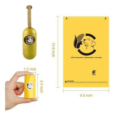 Cina Ingrosso 100% compostabile Biodegradabile Dog Poop Bag Sustainable Packaging Bags Fornitore Cina OEM Disegno di logo personalizzato in vendita