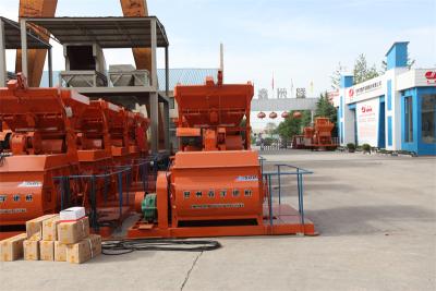 China Twin Shaft JS1000 1m3 Volume Cement Mixer Machine Electric Self Loading Concrete Mixer for sale