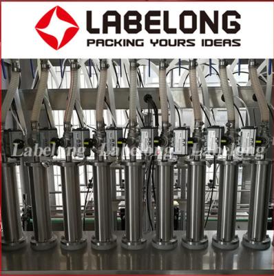 China Máquina de rellenar linear automática aplicada al gris de plata líquido químico detergente en venta