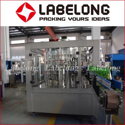 Cina 3 in 1 imbottigliatrice 1000bph 2.5kw della bevanda gassosa molle in vendita