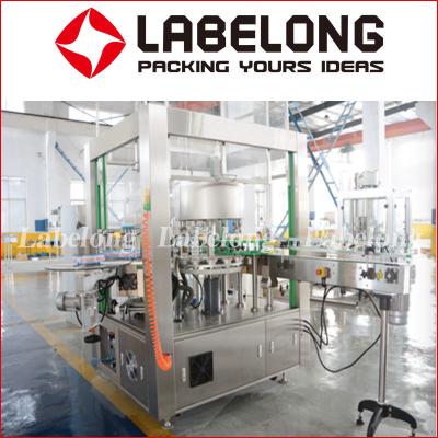 Chine Machine à étiquettes automatique de gris argenté pour en rond et bouteilles carrées à vendre