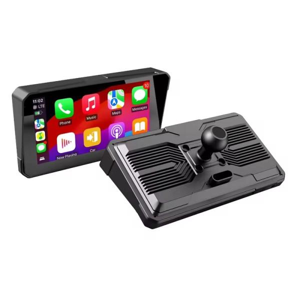 Quality Android 14.0 4G Motorcycle Smart Screen DVR Recording Motorcycle Head Unit for sale