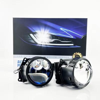 China Dual Eye Aluminum Car Fog Light 5000lm 6000K Led Fog Lamp For Car for sale