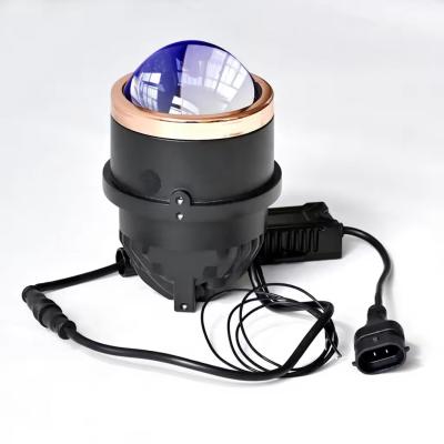 China 35W 3 Inch LED Fog Light Blue Lens Diecast Aluminum Housing Rear Fog Lamp for sale