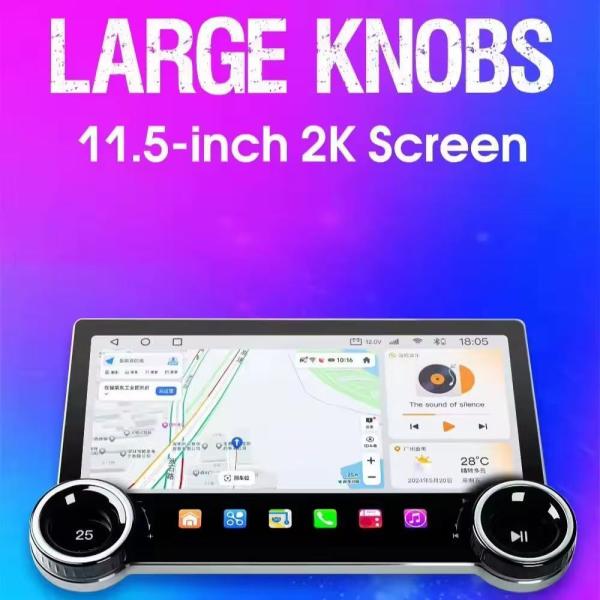Quality Multilanguage QLED Car Android Stereo 32GB 64GB ROM Android Auto Radio for sale