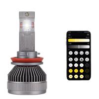 Quality Wireless Adjustable LED Headlights 10000LM 3000K-8000K Aviation Aluminum Car for sale