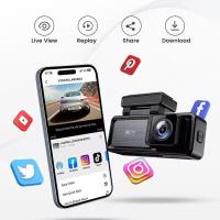 China 3.2 Inch IPS Dash Camera 4K Front and Rear Dual Lens with WiFi GPS Night Vision for sale