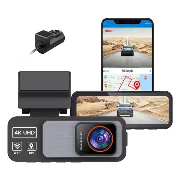 Quality IPS Dash Cams Front And Rear Night Vision 3.2 Inch Dashcam Cameras for sale