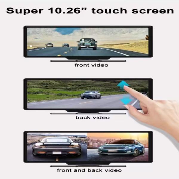 Quality 10.26 Inch IPS Vehicle DVR Android Car Player With 4K+2K+2K Camera for sale