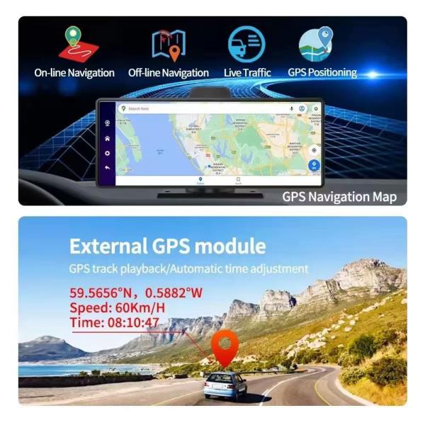 Quality 10.26 Inch IPS Vehicle DVR Android Car Player With 4K+2K+2K Camera for sale