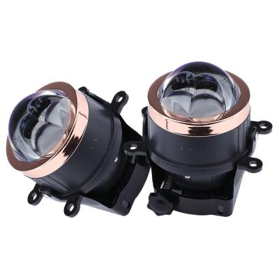 China 120W IP68 Waterproof 3000K 4300K 6500K Three Colors Car Fog Light 3 Inch Bi LED Projector Fog Light 12V 24V Universal for sale