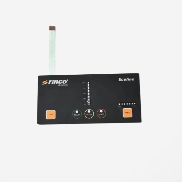 PET PC Material LED Membrane Switch With Frosted Glossy Matte Surface