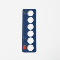 China OEM Push Button Membrane Switch Graphic Overlay With UV Printing for sale