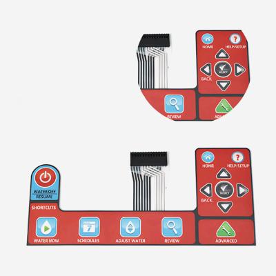 China Category LED Displays Black Membrane Switch Panel with 1 Million Cycles Life Span for sale