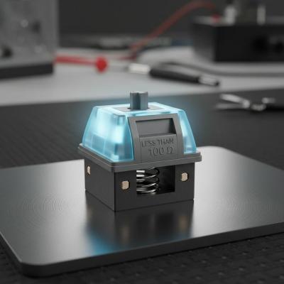 China Contact Resistance Less Than 100 Ohm Matte Treatment Backlight Keyboard Switch Providing Operation And Excellent Tactile Feedback for sale