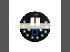 Interruptor de membrana de PCB de grado industrial con panel personalizado de relieve superior opcional
