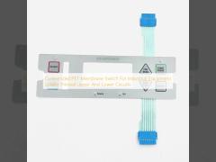 Customized PET Membrane Switch For Industrial Equipment Screen Printed Upper And Lower Circuits