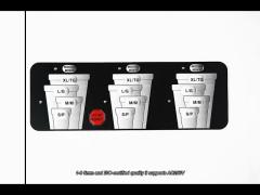 Dikte 0,1-0,5 mm Flexible PET Membrane Switch voor verschillende apparaten