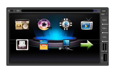 Cina Sistema di navigazione dell'universale del lettore DVD dello schermo attivabile al tatto dell'automobile di GPS della radio di HD BT RDS in vendita