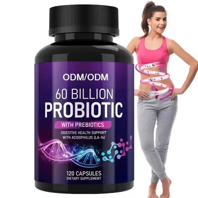 OEM Gut Health Supplement Probiotics capsules product display
