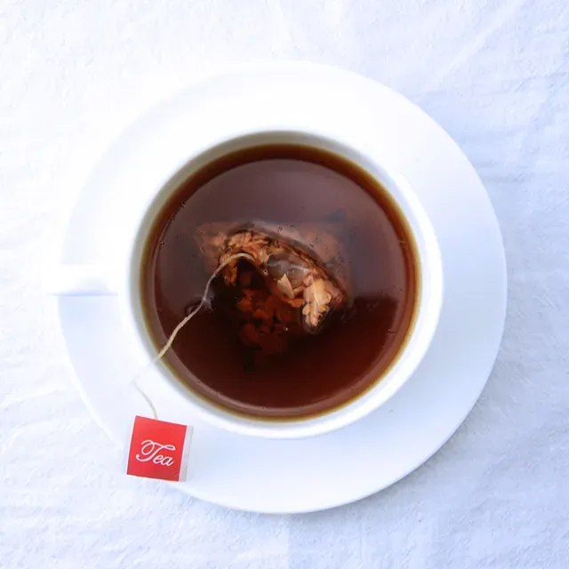 Close-up of Herbal Detox Slimming Tea sachets