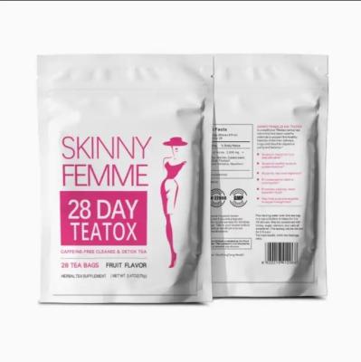 China Organic 14 Day Skinny Tea Shaped Skinny Detox Slimming Tea Bags Detox Tea for sale
