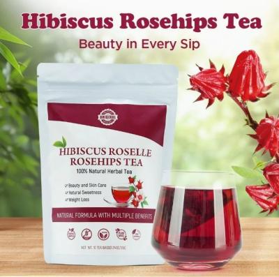 China Hibiscus Roselle Rosehip Tea Beauty And Skin Care Glow Skin Whitening for sale