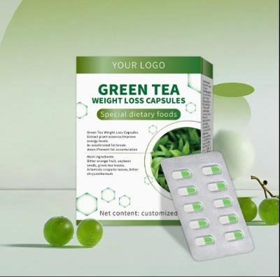 China Green Tea Herbal Supplements Capsules for Weight Loss OEM  silmming for sale