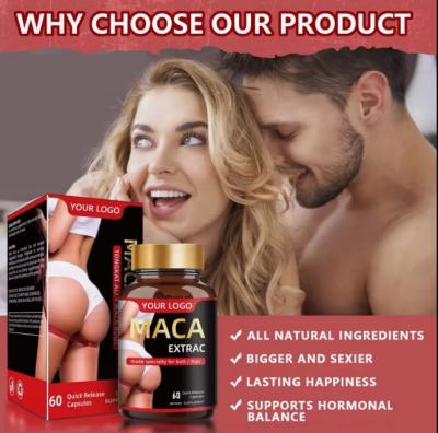 Cina Massaggio naturale organico per il sollevamento dei glutei con capsule di Maca per donne, integratori di Maca in vendita