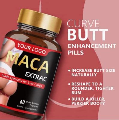 Cina Massaggio naturale organico per il sollevamento dei glutei con capsule di Maca per donne, integratori di Maca in vendita