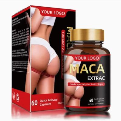 Cina Massaggio naturale organico per il sollevamento dei glutei con capsule di Maca per donne, integratori di Maca in vendita