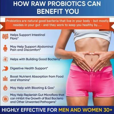 Cina Capsule di probiotici all'ossicocco biologico per la digestione e la salute intestinale, pillole prebiotiche in vendita