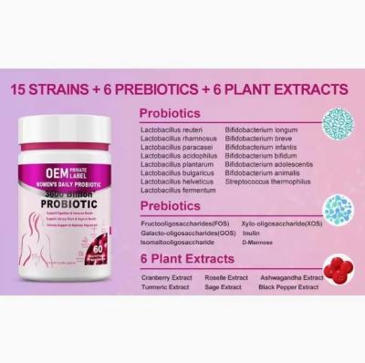 Cina Capsule di probiotici per donne, enzimi digestivi, integratore per la salute immunitaria, intestinale e vaginale in vendita
