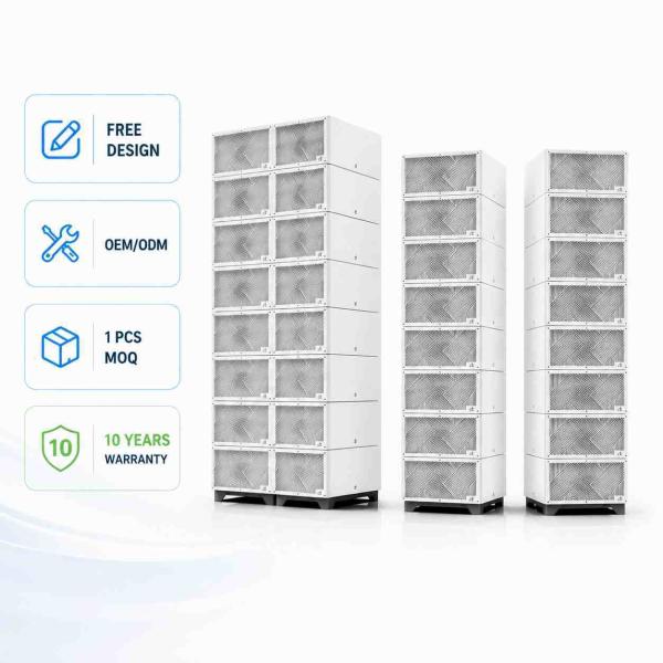 Quality Stackable Industrial ESS 768V 314Ah 241kWh 15-PACK 8000 Cycles AI Smart BMS Energy Storage System for sale