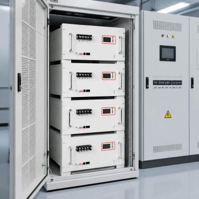China 24-200 Rack Mounted LiFePO4 Battery 25.6V 200Ah 5.12kWh with BMS RS485 CAN for Solar UPS Backup for sale