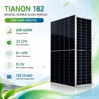 Quality 625W-N 600W-625W Bifacial N-Type Solar Panel Double Glass 132 Half-Cells 23.13% for sale