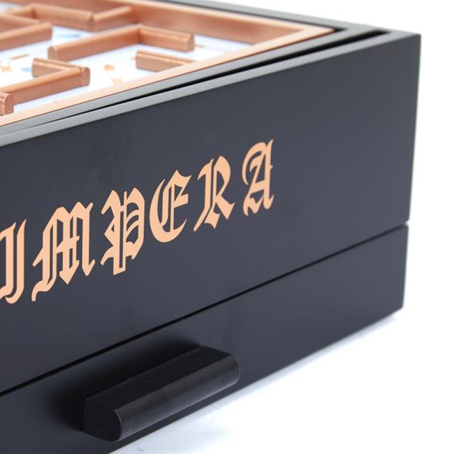 Custom wooden box with drawer and laser engraving