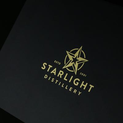 Cina Scatola regalo di lusso in cartone nero opaco per tre bottiglie di vino in vendita