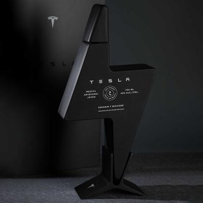 China Rectangle 750ml Wine Packaging Box With 3D Raster Custom Logo Luxury Gift Box for sale