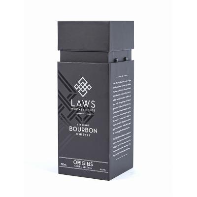 China Personalised Lid Off Sgoulder Luxury Wine Box Rigid Bottle Packaging Cardboard Box Custom Logo for sale