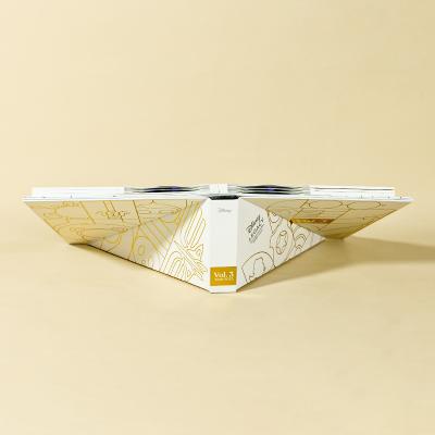 China Anniversary Limited Edition Packaging Foil Stapming Embossing Custom Book Style Boxes for sale