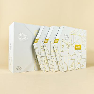 China Anniversary Limited Edition Packaging Foil Stapming Embossing Custom Book Style Boxes for sale